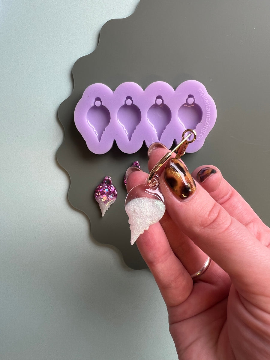 Pre domed baubles hoop charm mould – Make It Amazing