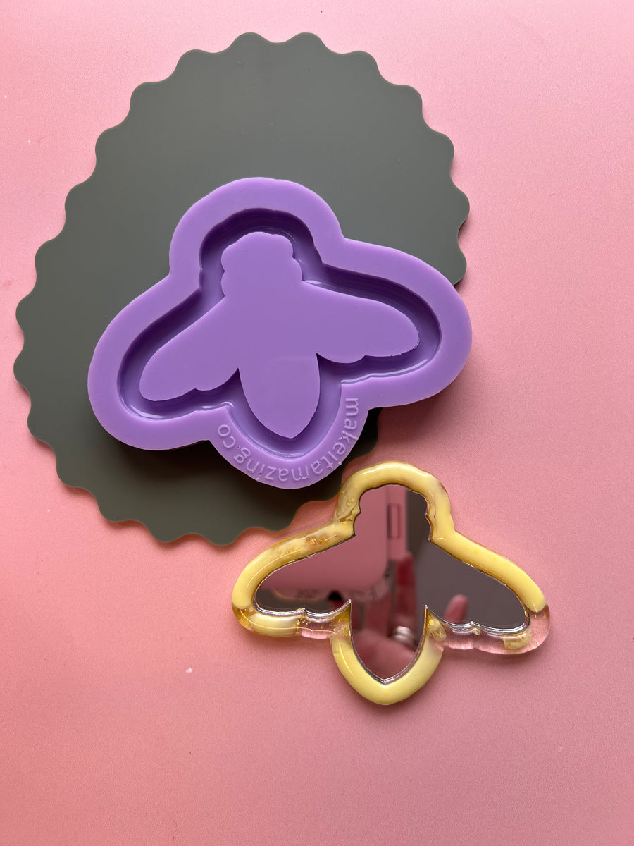 Cheeky Peach Pocket Resin Mirror Mould – Make It Amazing