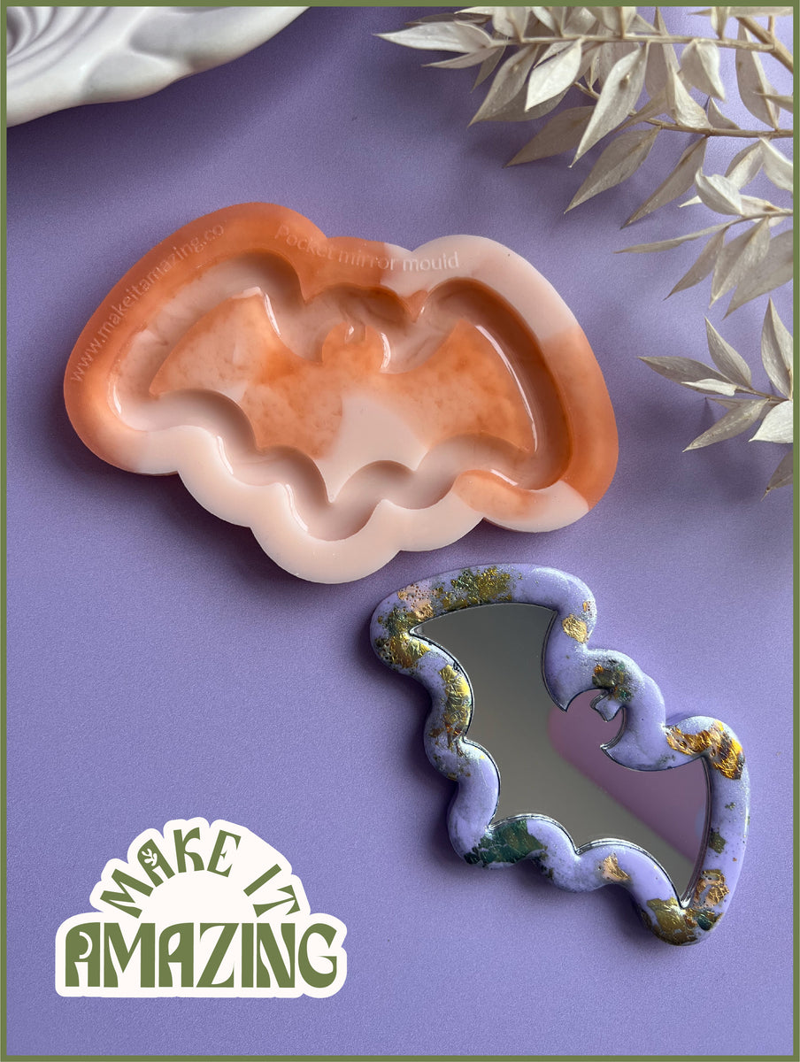 Bat Compact Resin Mirror Mould – Make It Amazing
